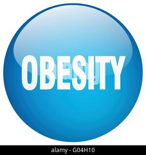 obesity blue round gel isolated push button Stock Vector Image & Art ...