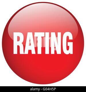 rating red round gel isolated push button Stock Vector Image & Art - Alamy