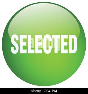 selected green round gel isolated push button Stock Vector Image & Art ...
