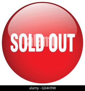 sold out red round gel isolated push button Stock Vector Image & Art ...