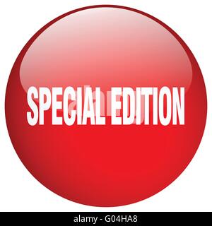 special edition red round gel isolated push button Stock Vector Image ...