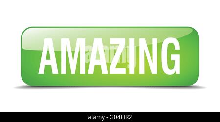 amazing button. amazing square 3d push button Stock Vector Image & Art ...