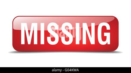 missing button. missing square 3d push button Stock Vector Image & Art ...