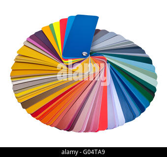 Round Color Palette Swatch Guide Cutout Stock Photo - Alamy