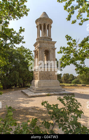 Mausoleum of the Julii located across the Via Domitia, near St Remy in ...
