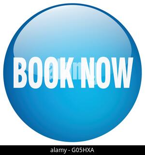 book now blue round gel isolated push button Stock Vector Image & Art ...