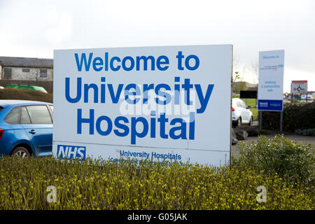 The main entrance to University Hospital Coventry and Warwickshire ...