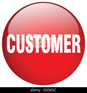 customer red round gel isolated push button Stock Vector Image & Art ...