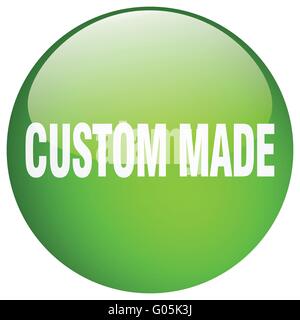 custom made green round gel isolated push button Stock Vector Image ...