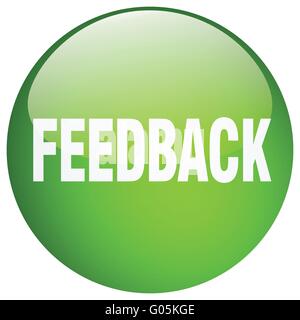 feedback green round gel isolated push button Stock Vector Image & Art ...