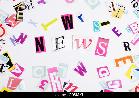 Paper cut letter R. Newspaper cutouts for scrapbooking and crafting ...