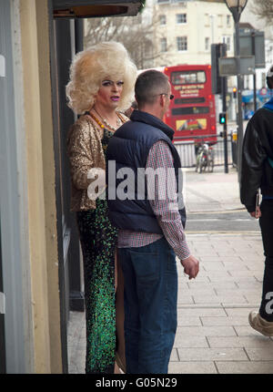 A drag queen in Brighton Stock Photo - Alamy