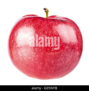 dieting. apple red color with water drops isolated on white background ...