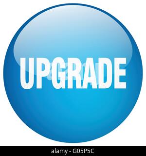 upgrade blue round gel isolated push button Stock Vector Image & Art ...