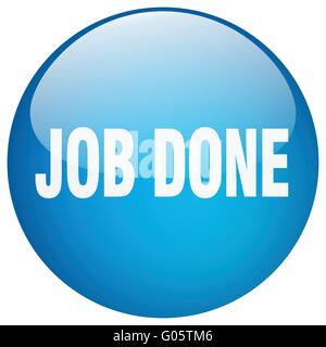job done blue round gel isolated push button Stock Vector Image & Art ...