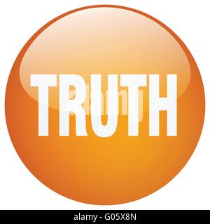 truth orange round gel isolated push button Stock Vector Image & Art ...