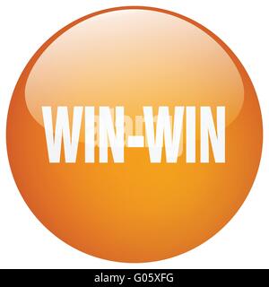 win-win orange round gel isolated push button Stock Vector Image & Art ...