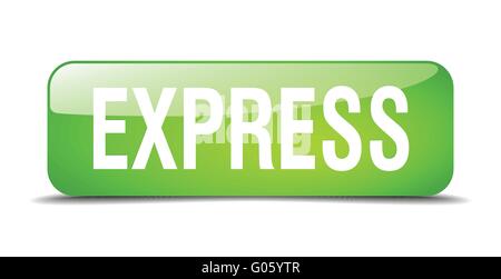 express button. express square 3d push button Stock Vector Image & Art ...