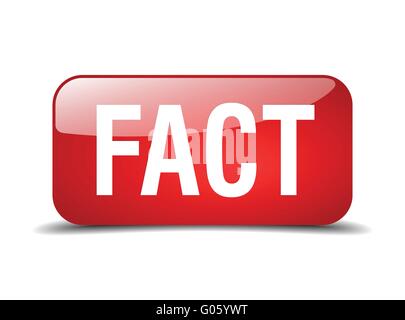 fact button. fact square red push button Stock Vector Image & Art - Alamy