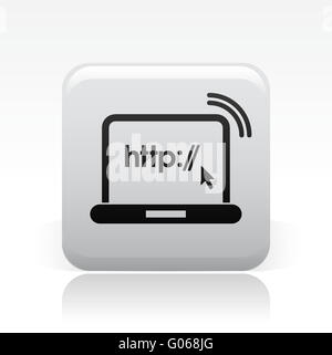 Vector illustration of single isolated http icon Stock Photo - Alamy
