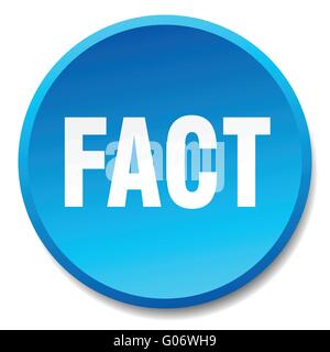 fact blue round flat isolated push button Stock Vector Image & Art - Alamy