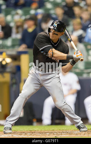 Milwaukee, WI, USA. 29th Apr, 2019. Milwaukee Brewers relief pitcher ...