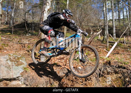 Mountain Bike competitor at the Dunkeld Enduro Mountain Bike Event ...