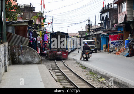 NDM6 diesel locomotive of Darjeeling Himalayan Railway Stock Photo - Alamy