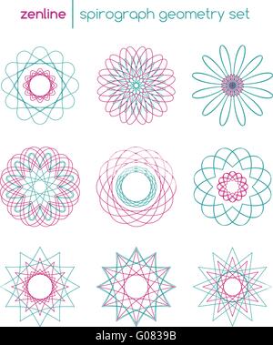 Vector spirograph symbols Stock Vector Image & Art - Alamy