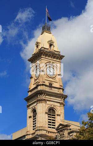 Clock Tower of General Post Office (GPO) in Hobart - Tasmania Stock ...