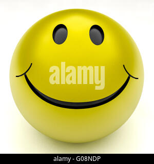 Smile face head ball cheerful sphere emoticon cartoon smiley happy ...