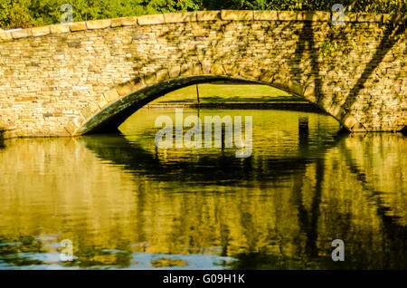 flagstone walking bridge at Freedom Park in Charlotte, North Carolina ...