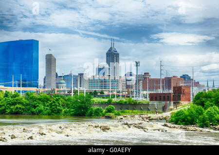 Indianapolis. Cityscape image of downtown Indianapolis, Indiana Stock ...