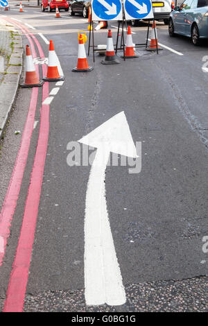 traffic sign redirection Stock Photo - Alamy