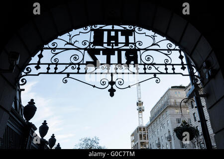 The Ritz Hotel, London. The Palm Court, which serves 'Tea at the Ritz ...