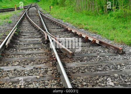 switch with dead end rails Stock Photo - Alamy