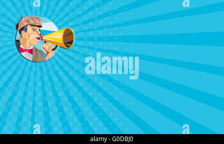 Movie Director Bullhorn Low Polygon Stock Photo - Alamy