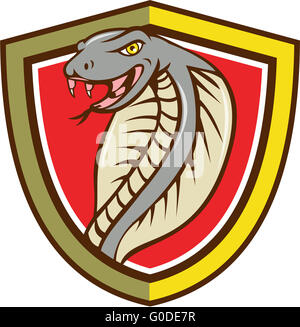 Cobra Viper Snake Attacking Cartoon Stock Photo - Alamy