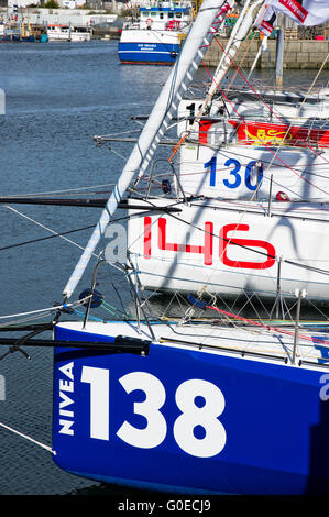 Plymouth, UK, 30th April 2016. Listeners enjoy the Ocean City Blues N ...