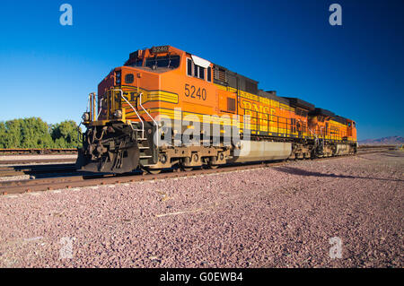 Yellow Freight Train Stock Photo: 127206502 - Alamy