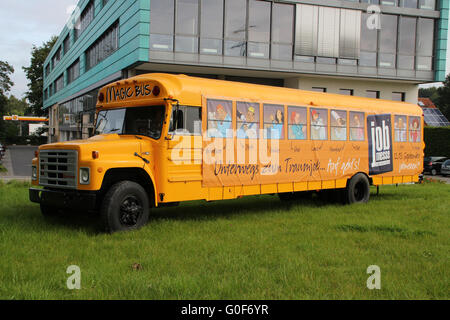 yellow magic bus company school bus toronto ontario canada Stock Photo ...