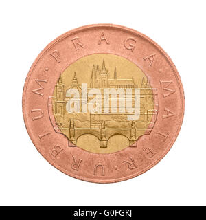 50 Czech koruna coin, currency of the Czech Republic Stock Photo ...