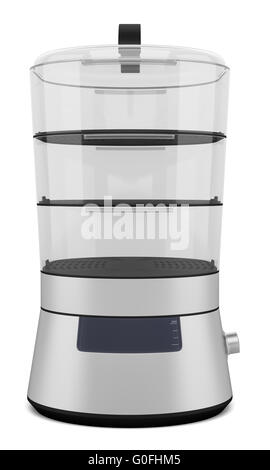 modern electric steamer isolated on white background. modern electric ...