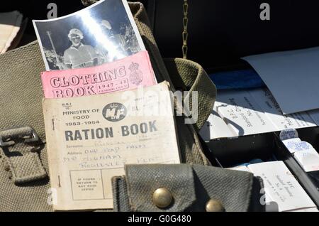 A British food ration coupon book. Introduced in 1940 during the Second ...