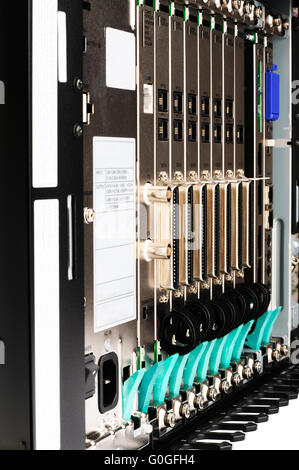 Phone switch system front view chassis without front cover Stock Photo ...