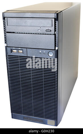 Black desktop server isometric view isolated on the white Stock Photo ...
