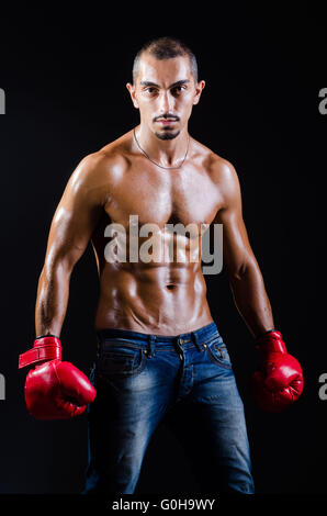 Ripped boxer in sports concept Stock Photo - Alamy