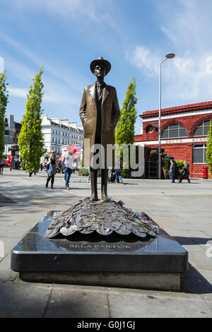 Imre Varga’s statue of Bela Bartok (1881-1945), Hungarian composer ...
