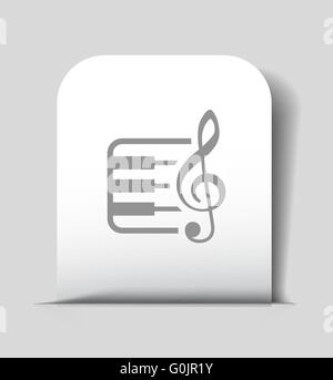 music key and keyboard icon Stock Vector Image & Art - Alamy
