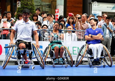 Shingo Kunieda (R) and Satoshi Saida of Japan celebrate winning the ...